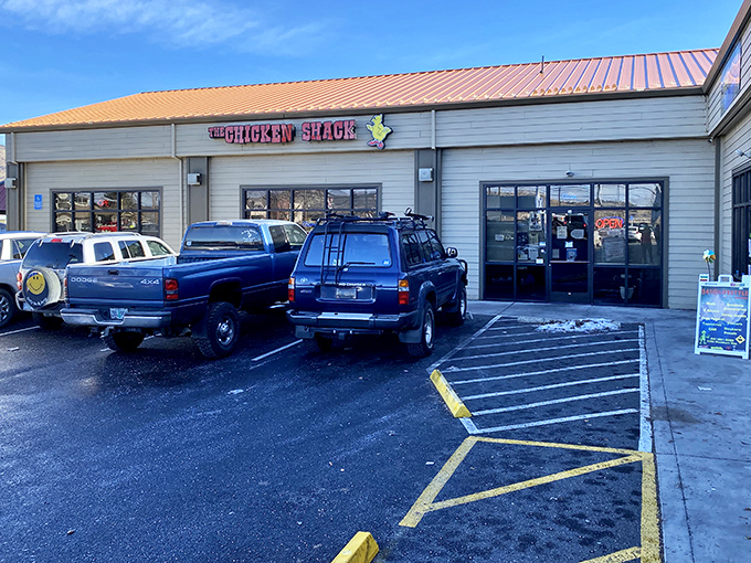 The Chicken Shack proves that sometimes life's greatest pleasures come in simple packages with straightforward names and parking spots right out front.