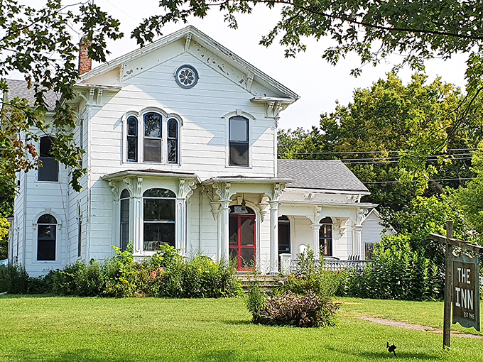 The Inn's Victorian charm whispers of a bygone era when travelers arrived by steamship rather than ferry.