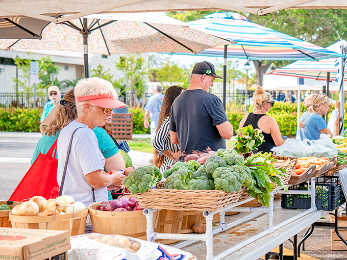 The Venice Farmers Market offers a cornucopia of fresh produce. Where "farm-to-table" is measured in miles, not metaphors.