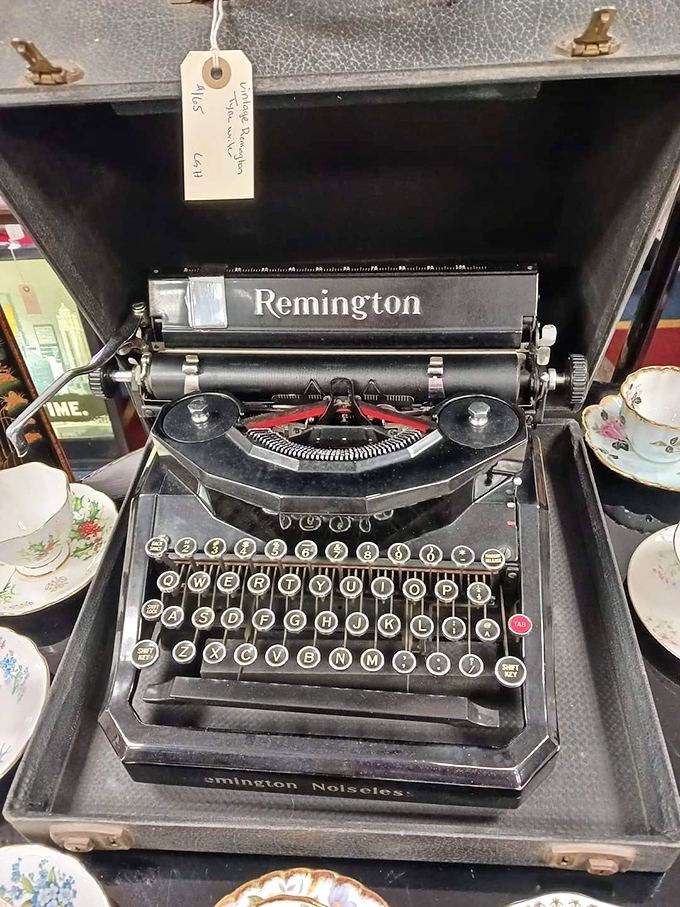 A Remington typewriter that might have written the Great American Novel, or at least someone's heartfelt letters home.