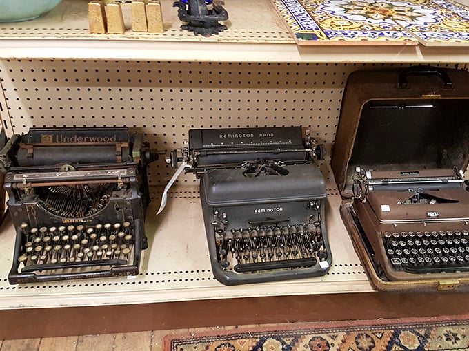 Underwood, Remington, Royal&mdash;the holy trinity of typewriters. Hemingway probably pounded out a masterpiece on something just like these.