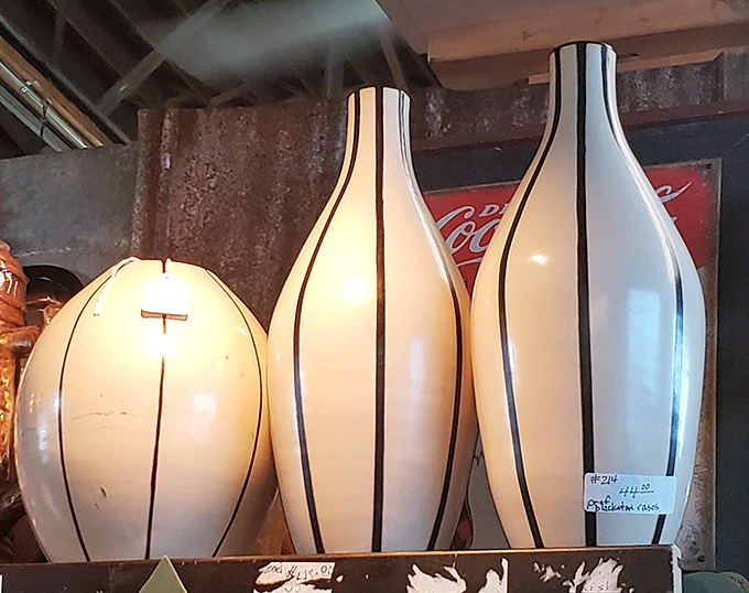 These streamlined ceramic vases embody mid-century modern perfection&mdash;just add flowers and your living room instantly becomes a magazine spread.