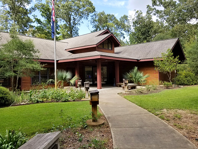 The visitor center stands ready to answer questions and provide maps, making getting lost entirely your own fault at this point.