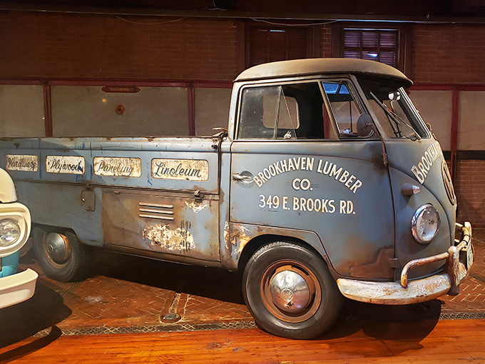 This weathered VW pickup has more character in its rust spots than most modern vehicles have in their entire bodies. Working-class hero with stories to tell.
