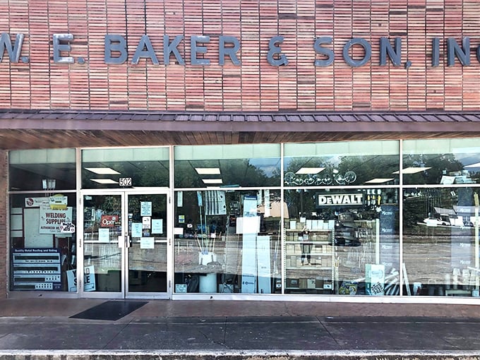 W.E. Baker & Son Inc. represents the backbone of small-town commerce, where hardware needs meet friendly advice at no extra charge.