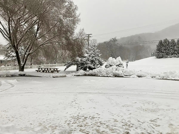 Occasional snowfall transforms Mooresville into a winter wonderland, beautiful enough to photograph but mild enough to melt before you need to shovel.