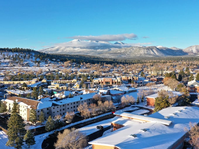 Winter in Snowflake occasionally lives up to its name. These snow-dusted scenes transform the high desert landscape into a postcard-perfect vista.