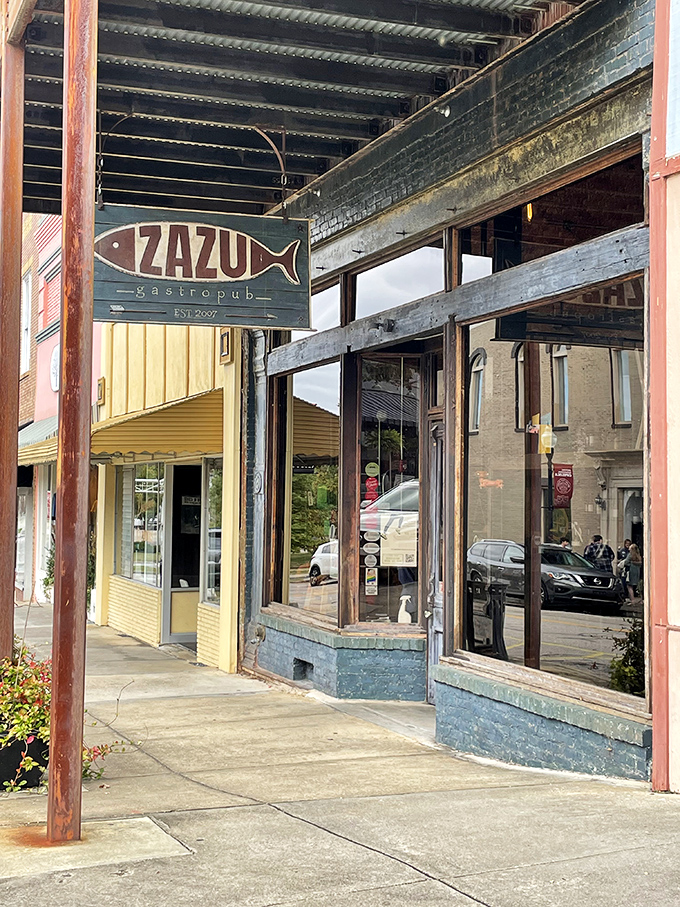 Zazu Gastropub's inviting storefront promises sophisticated flavors in an unpretentious setting&mdash;culinary adventure without big-city markup.