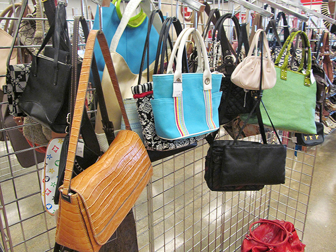 Handbags of every hue dangle like exotic fruit &ndash; that turquoise tote might be exactly what your wardrobe has been missing all along.