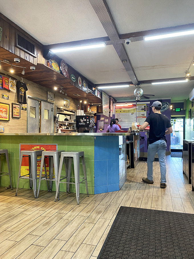 Where the burger magic begins. The ordering counter promises the beginning of a beautiful friendship between you and your next meal.