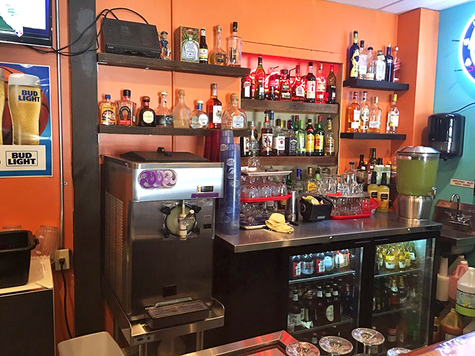 A bar stocked with everything needed to craft the perfect margarita&mdash;liquid sunshine to complement those nachos you can't stop thinking about.