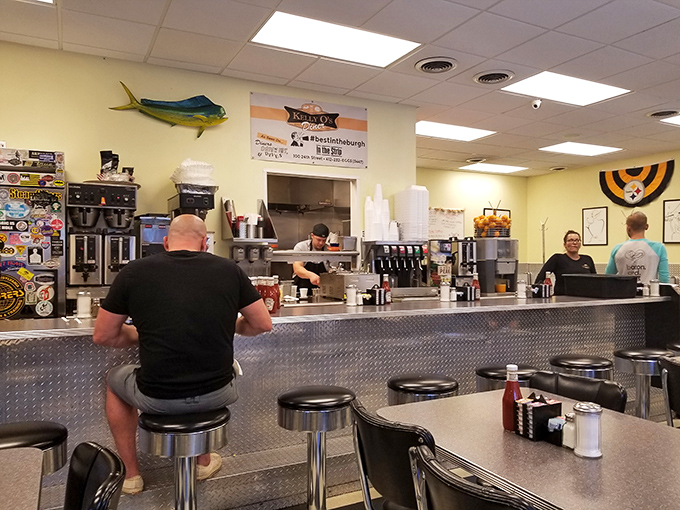 The heart of any great diner&mdash;a counter where regulars perch, coffee flows freely, and breakfast magic happens just feet from your stool.