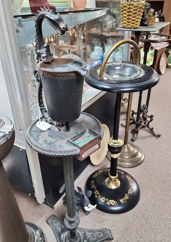 That dragon-headed vessel wasn't just functional; it was Victorian-era showing off. Practical objects doubling as conversation pieces.