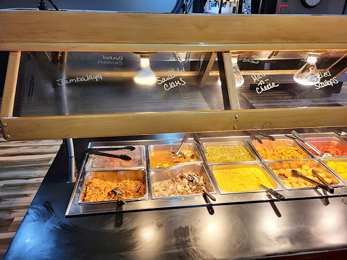 The buffet setup &ndash; where decisions become increasingly difficult with each passing tray of deliciousness.