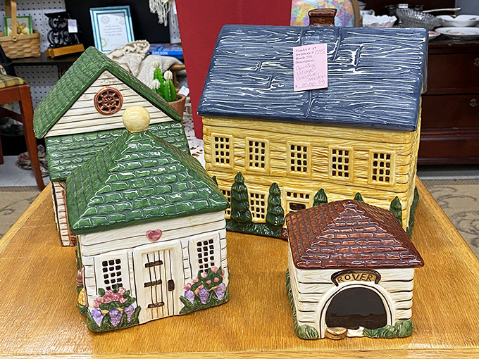Charming ceramic cottages that would make any knick-knack shelf feel like a quaint English village.