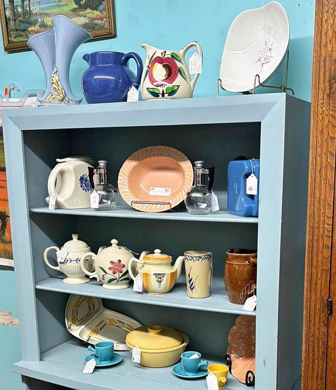 Colorful ceramics and teapots that prove your grandmother's taste was actually ahead of its time all along, vindicated.