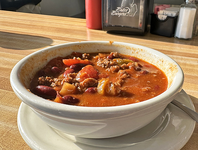 Chili that doesn't need a fancy bowl to impress&mdash;hearty, homestyle, and honest. The kind that sticks to your ribs and your memories.