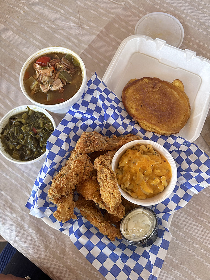 The soul food sampler that answers life's toughest question: "Why choose one when you can have it all?" 