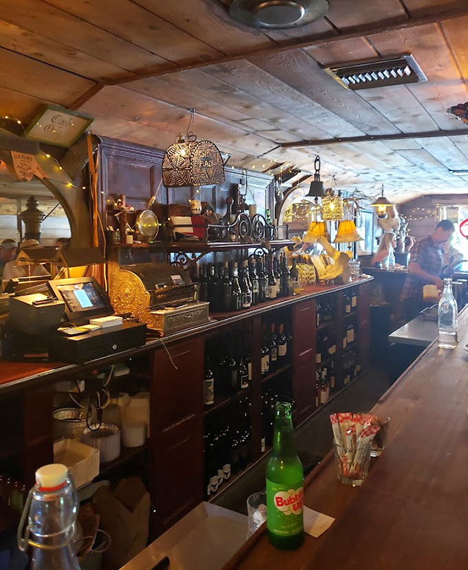 The bar area feels like the saloon from every great Western you've ever seen, minus the gunfights but with much better drink options.
