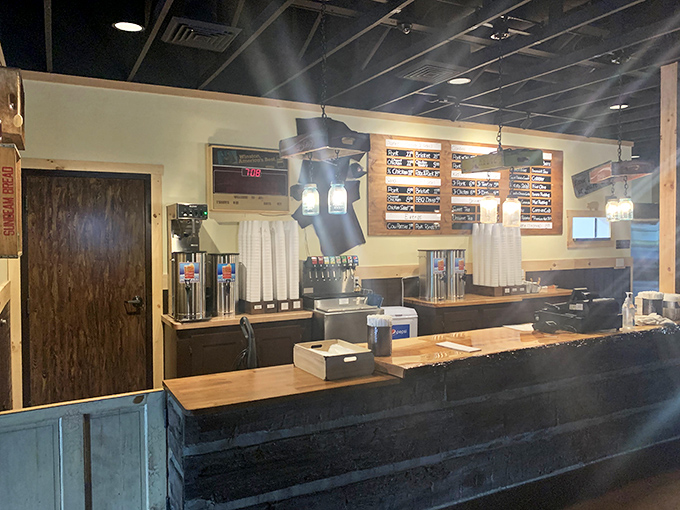 The ordering counter: where decisions are made, dreams come true, and diets go to die happy deaths.