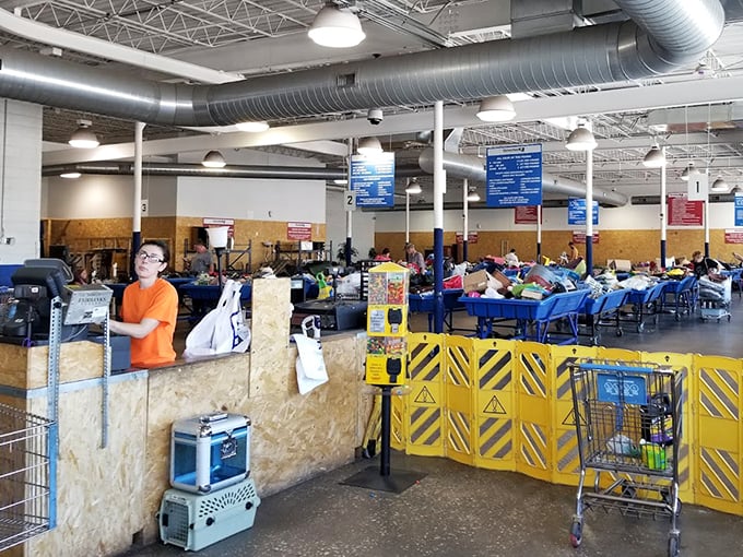 The checkout area&mdash;where treasures are weighed, priced, and sent to their new homes. The final frontier of the thrifting adventure.