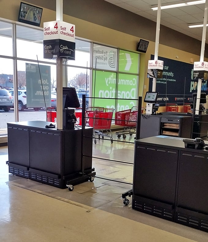 Where the magic finalizes&mdash;checkout lanes that transform random discoveries into "can you believe I found this?" stories.