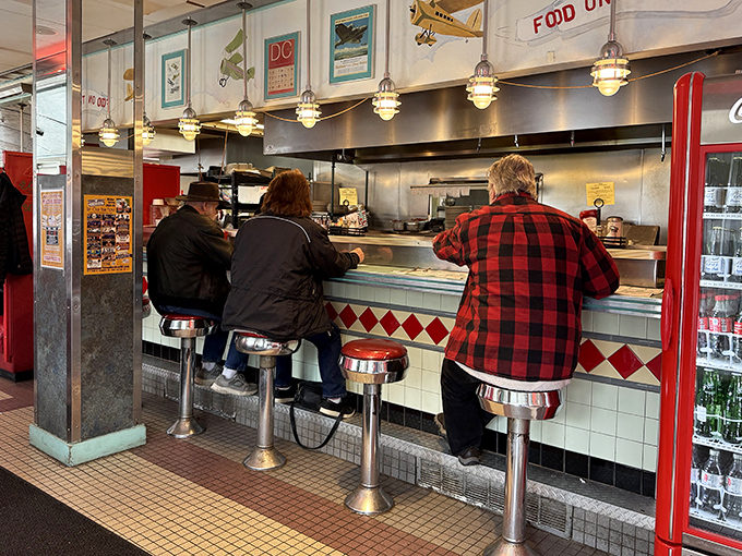 Counter seating: where solo diners find community and the best views of short-order cooking magic happening right before their eyes.