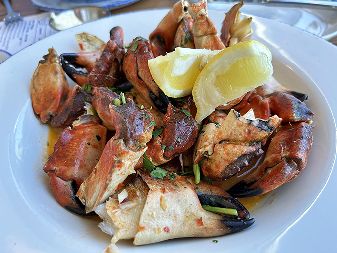 These crab claws aren't just seafood; they're nature's perfect design for delivering sweet meat straight to your happiness receptors.