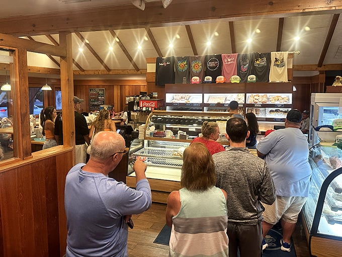 The pastry case pilgrimage – where patience is tested but always rewarded. Worth every minute of the wait.