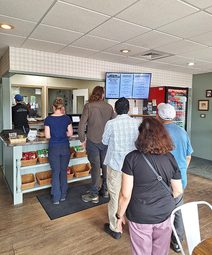 The line forms for a reason. Like waiting for concert tickets in the pre-internet era, except the payoff is immediate and delicious.