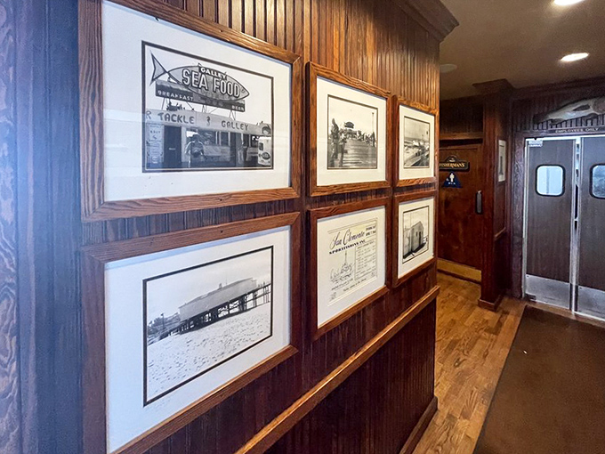The walls tell stories of San Clemente's fishing heritage. These aren't mass-produced decorations&mdash;they're windows into coastal California's salty past.