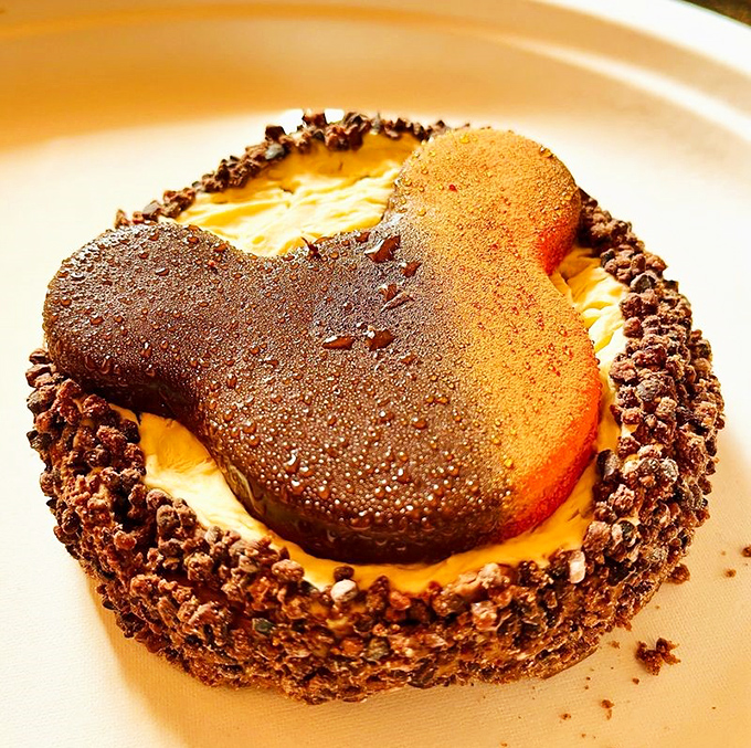 A Mickey-shaped chocolate dessert that doesn't just taste good&mdash;it transports you back to childhood while satisfying your very grown-up chocolate cravings.