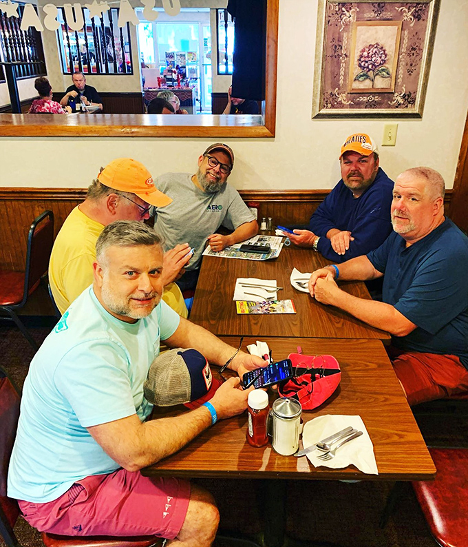 Where friendships are maintained over coffee and comfort food. These tables have hosted everything from business deals to family reunions.