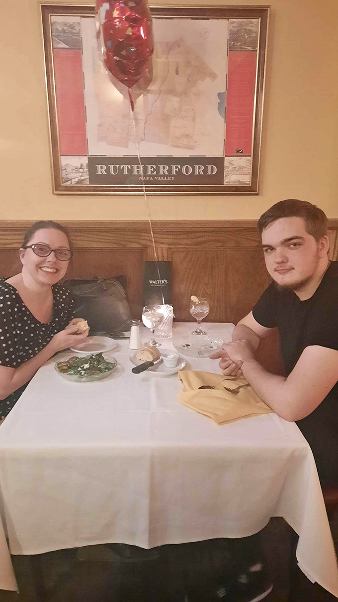 The dining room at Walter's &ndash; where celebrations happen, wine glasses clink, and the only difficult decision is choosing between dessert or another cocktail.