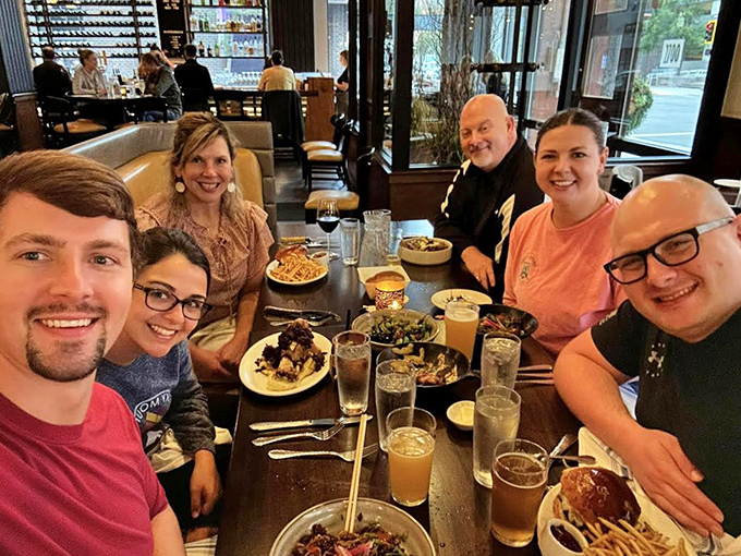 The true measure of a great restaurant: tables filled with people having too much fun to look at their phones.