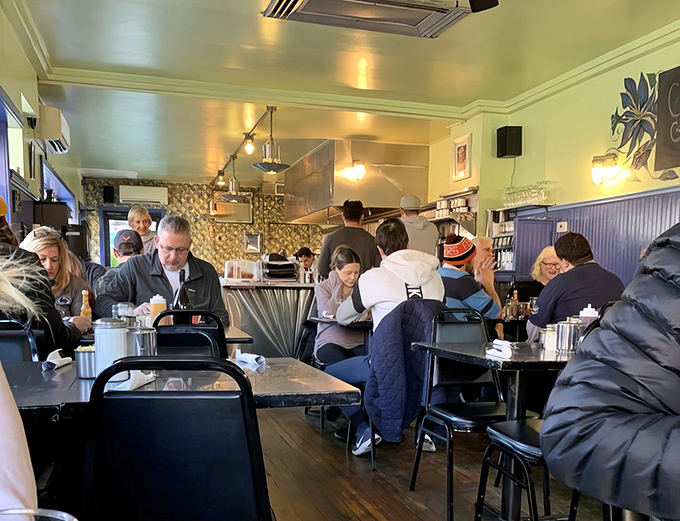 A full house at Morning Glory isn't just customers—it's a community united by the universal language of exceptional breakfast. Democracy through dining.