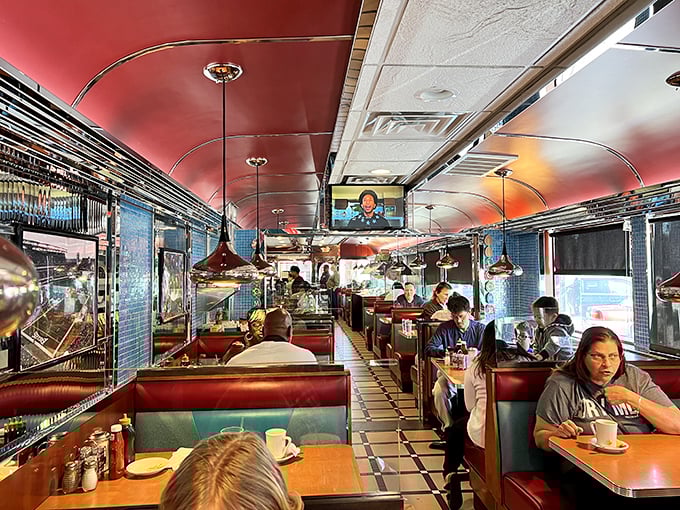 A diner in full swing &ndash; where strangers become neighbors and everyone shares the universal language of good food.