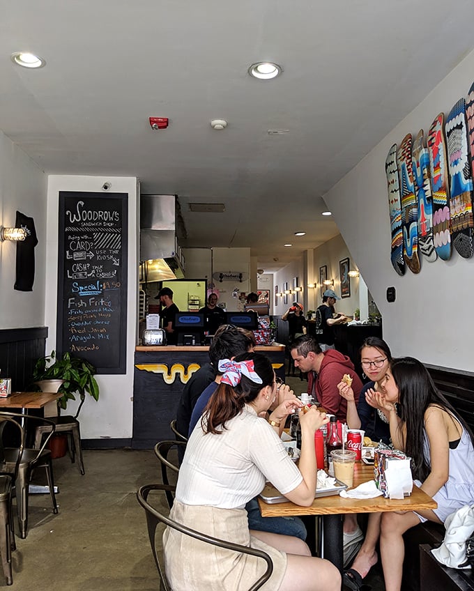 The universal language of "this is so good I can't talk right now" being fluently spoken at every table.