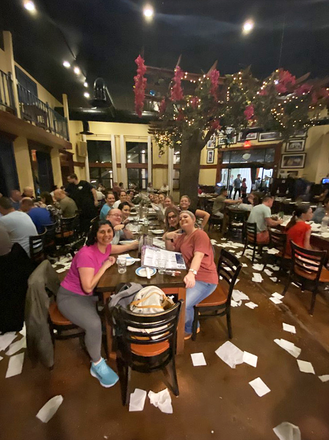 The napkins on the floor aren't poor housekeeping&mdash;they're evidence of the authentic Greek celebration in full swing. This is dinner and a show, folks!
