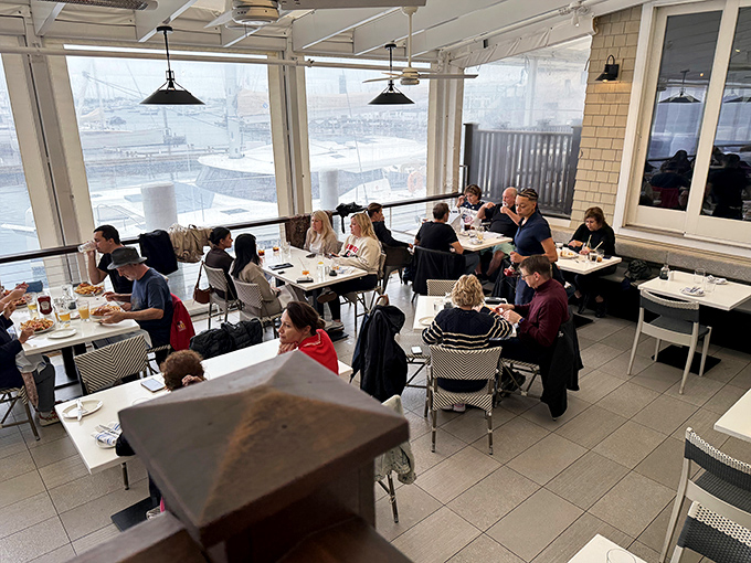 A full house of happy diners who clearly made better lunch decisions than whatever you're currently eating at your desk. 