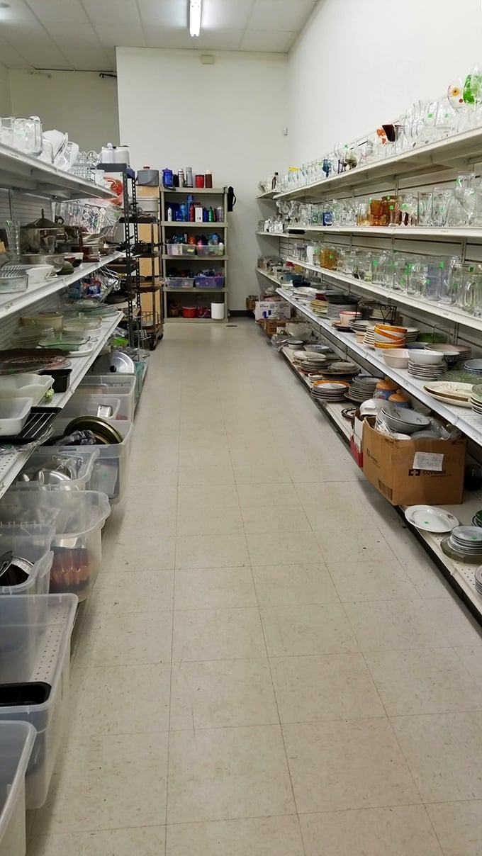 Dish heaven stretches as far as the eye can see. Complete your mismatched collection or find that perfect vintage serving platter.