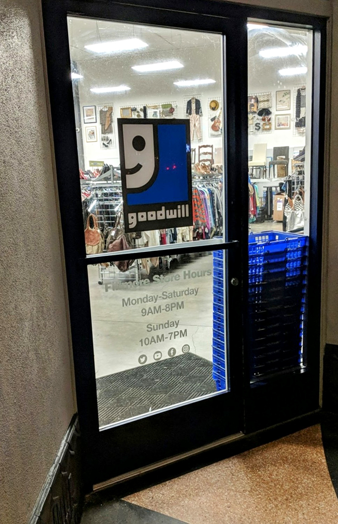 The gateway to bargain paradise, complete with convenient hours. Like the entrance to Narnia, but instead of a wardrobe, it's filled with actual wardrobes.