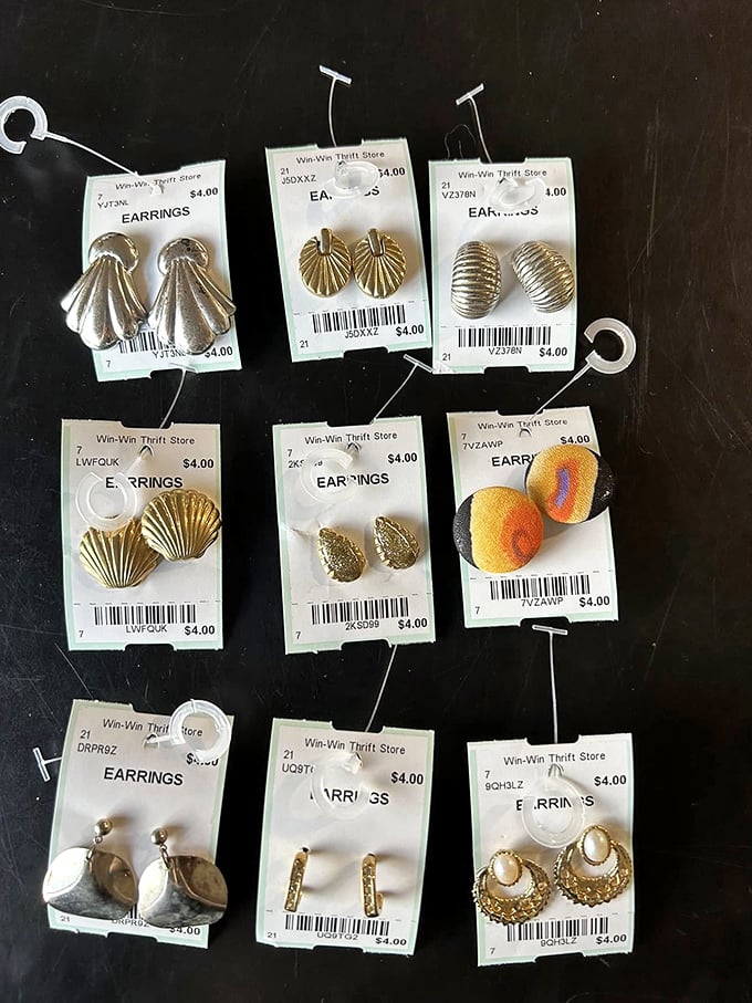 Vintage earrings at $4 a pair&mdash;proof that adding sparkle to your life doesn't require the budget of a Kardashian.