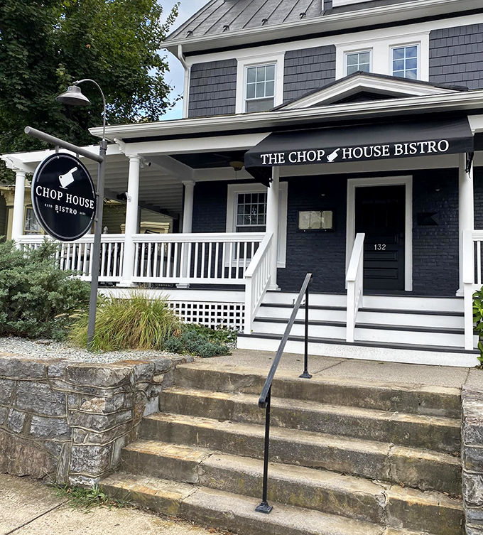 The entrance makes a statement: "Yes, we're in a house, but we're definitely a serious restaurant." Those steps have carried countless happy diners toward memorable meals.