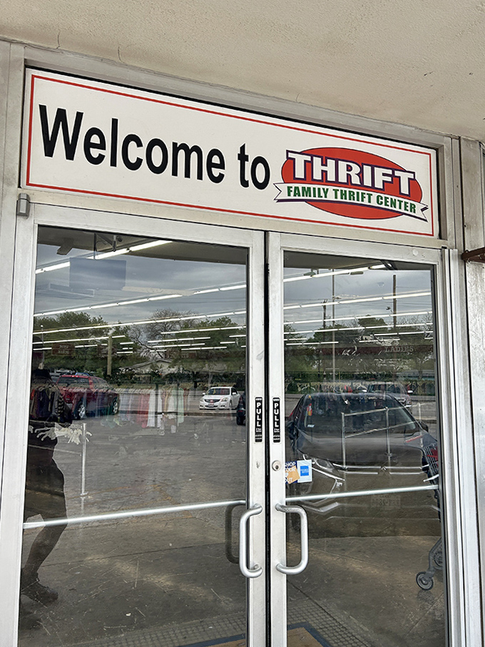 The entrance beckons with simple promise: beyond these doors lies a world where retail rules are gloriously inverted.