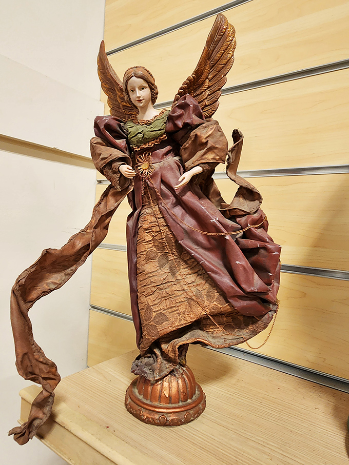 The home goods section blends practical with whimsical&mdash;where lamps, frames, and occasional oddities create a domestic treasure hunt for the patient shopper.