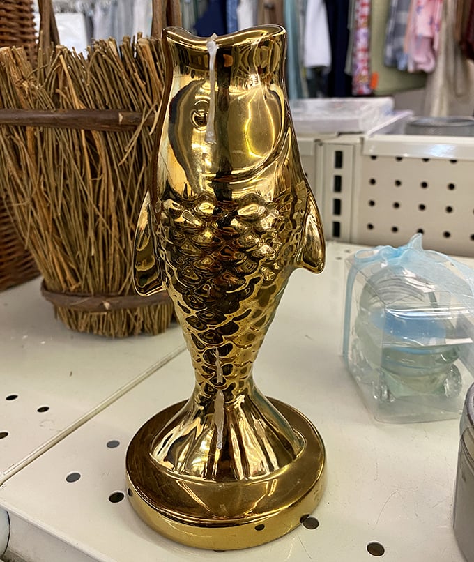 This golden fish might be the most gloriously kitschy catch of the day&mdash;perfect for that friend who collects "conversation pieces."