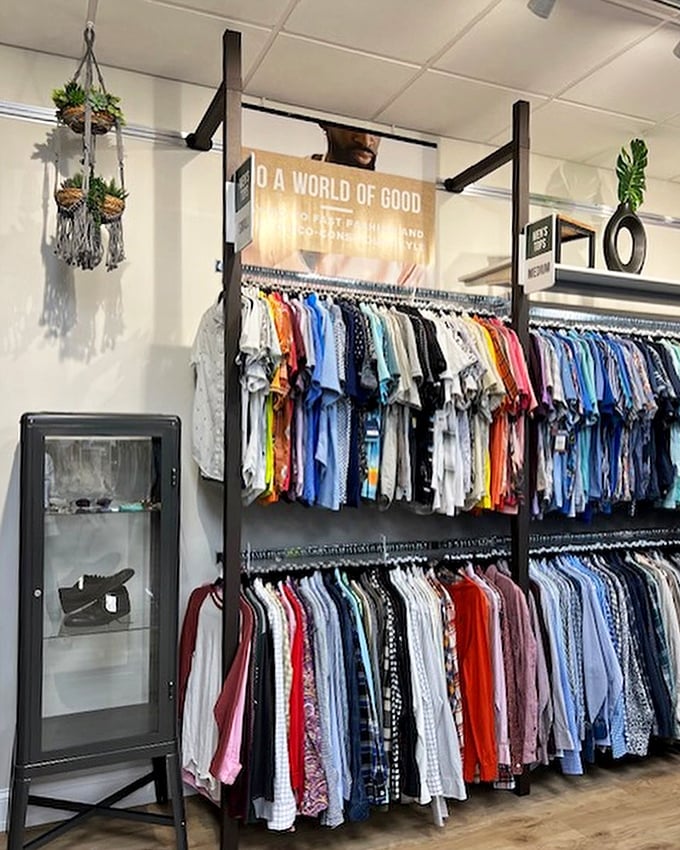 Men's shirts arranged with military precision. The rainbow of options means no more excuses for wearing that same blue button-down to every function.