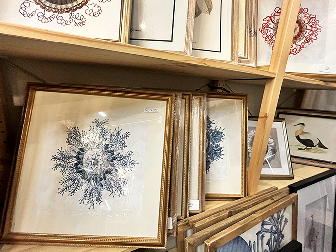 Framed artwork waiting to class up your walls &ndash; because that college poster needs retiring after forty years.