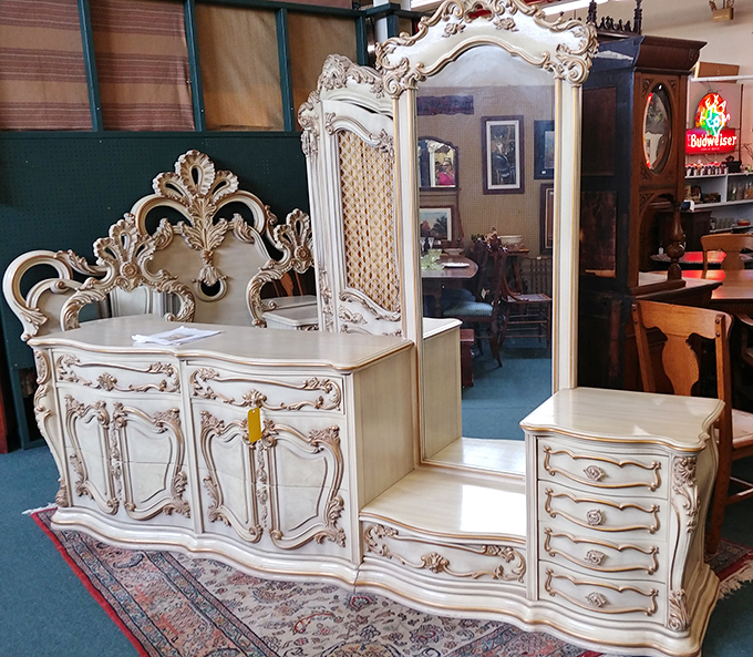 Furniture fit for a French palace meets Texas sensibility &ndash; because who says you can't be fancy and practical?